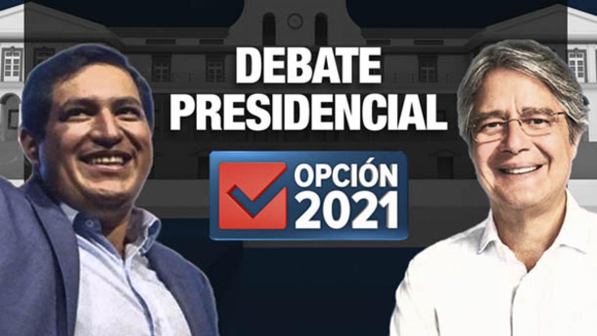 Debate presidencial 2021: Guillermo Lasso frente a Andrés Arauz