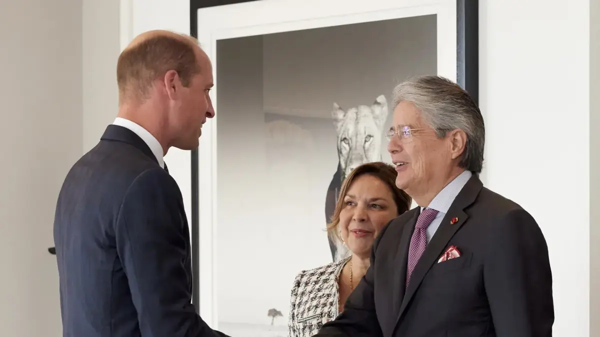Presidente Guillermo Lasso se reúne con el príncipe William en EE.UU.