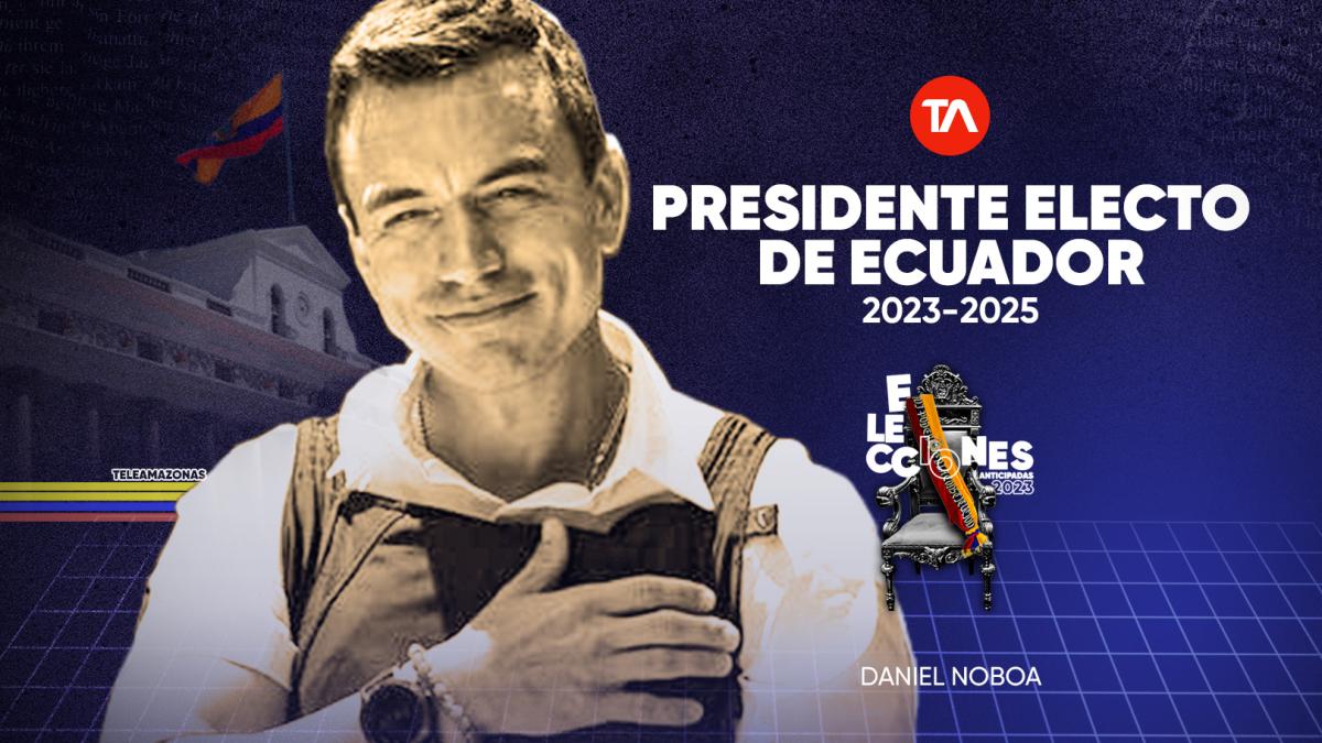 Resultados de las elecciones en Ecuador; Daniel Noboa, presidente