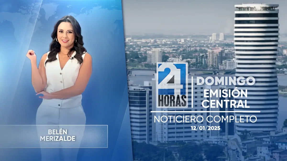 Noticiero de Ecuador (Emisión Central 12/01/2025)