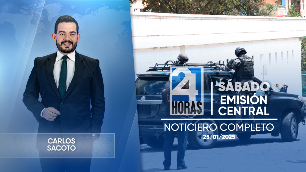 Noticiero de Ecuador (Emisión Central 25/01/2025)