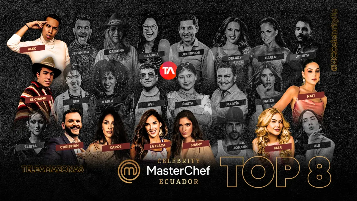¡Cocineros listos! Este es el Top 8 de MasterChef Celebrity Ecuador