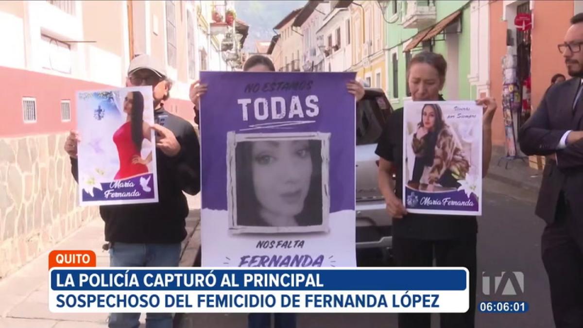 Policía capturó al sospechoso de femicidio de María Fernanda López