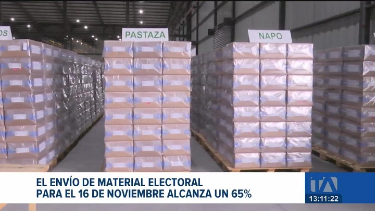El 65% del material electoral para la consulta popular ya fue ...